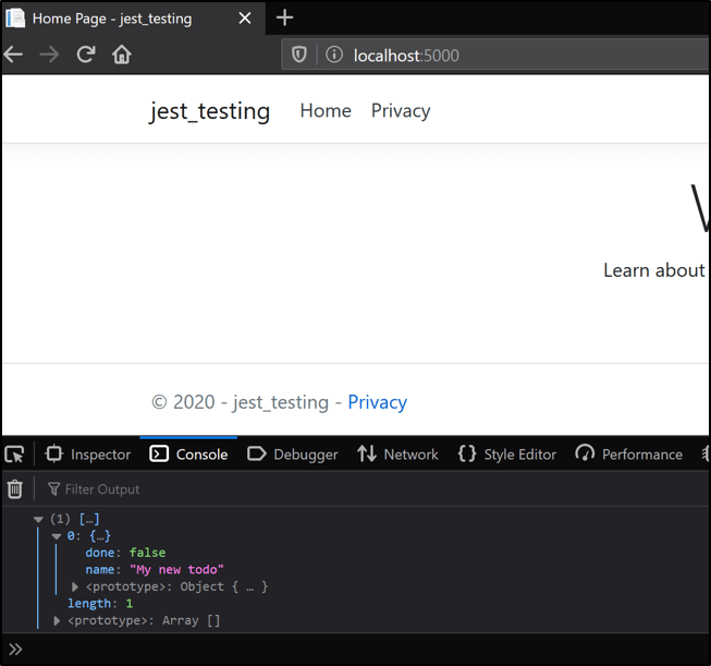 Javascript Unit Testing Getting Started Using Jest Webpack And Net Core